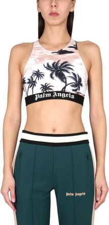 Palm Angels Top Sport Logo Classique - Femme - Tops - Multicolore - Taille: 36 FR