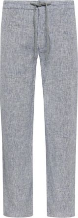 Alberto Sommerliche Joggpants mit Kordelzug aus einem Leinenmix in