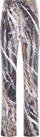 Roberto Cavalli Damen, Hosen, Lila, SGr&ouml;&szlig;e