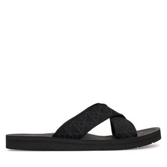 Calvin Klein Pantoletten Calvin Klein Ess Diecut Xcross Wb Aop HM0HM02093 Schwarz