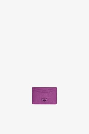 Ganni Porte-cartes Violet grain&eacute; Bou - Pour Femme