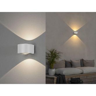 Konstsmide Kleine led Up and Down Außenwandleuchte gela in Weiß, Höhe 6,5cm