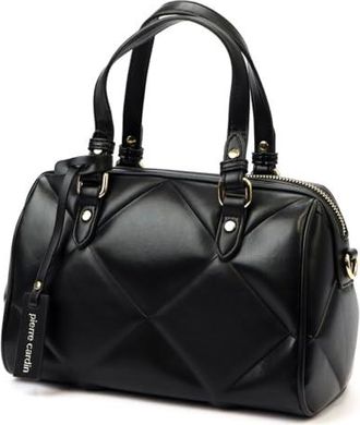 Pierre Cardin Sac à main femme Polyuréthane Polyuréthane 25x16,5x9 cm 73885-CH02, Noir, Taille unique