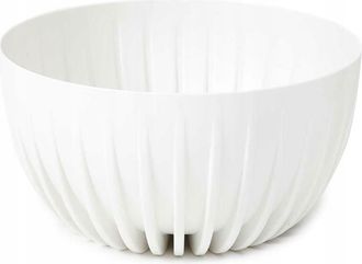 HowHomely Blumentopf Hoch 16 cm - Wei&szlig; Blumen&uuml;bertopf - Langlebige und Leichte &Uuml;bertopf 30 cm Durchmesser f&uuml;r Wohnzimmer oder Garten - Blumenk&uuml;bel Wetterfest