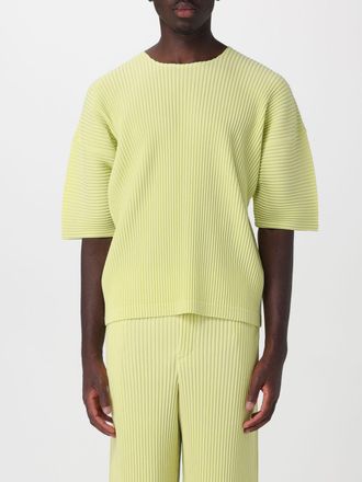 Homme Pliss&eacute; Issey Miyake Rundhals-T-Shirt Homme Pliss&eacute; Issey Miyake aus plissiertem technischem Polyester