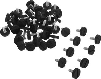 Valiclud Verstellbare Nivellierf&uuml;&szlig;e M6 mit Schraube - 50 St&uuml;ck rutschfeste M&ouml;belgleiter aus Kunststoff H&ouml;henverstellbare Stuhlbeine und Tischf&uuml;&szlig;e f&uuml;r Fliesenbo