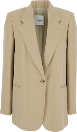 Mauro Grifoni Femme, Vestes, Beige, Taille: 36 FR Veste Technique Boutonn&eacute;e sur le Devant