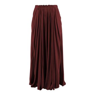 SA SU PHI Langer Rock aus Baumwollmischung - - Skirts - Damen - Rot - XS