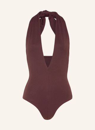 Mymarini Mymarini Neckholder-Badeanzug braun