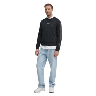 Michael Kors Logo Tape Baumwollmischung Sweatshirt - - Sweatshirts & Hoodies - Herren - Schwarzk - 2XL