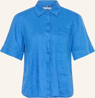 Tommy Hilfiger Hemdbluse Aus Leinen blau