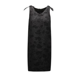 Hanita Schwarzes Wollkleid Rolling Collection - - Dresses - Damen - Schwarzk - S