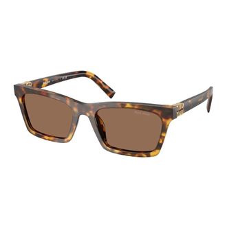 Miu Miu Rechteckige Sonnenbrille - - Accessories - Damen - Braun - 55 MM