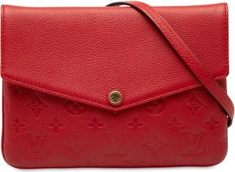 Louis Vuitton Hobo Bags - Monogram Empreinte Twice - Gr. unisize - in Rot - f&uuml;r Damen