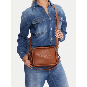Pepe Jeans London Handtasche Pepe Jeans Bassy Code PL0300004 Braun