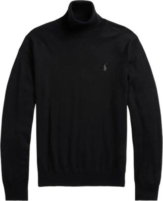 Polo Ralph Lauren Homme, Pulls, Noir, Taille: XL Sweat en laine classique Nero Aw25
