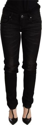 Acht Acht, Femme, Jeans, Noir, Taille: W26 Pantalon en jean skinny taille basse