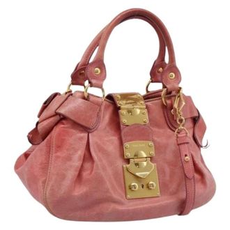 Miu Miu Sac &agrave; main Pre-owned - Femme - Pre-owned - Rose - Taille: ONE Size