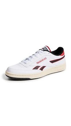Reebok Club C Revenge Mixte Sneaker, White Vectorred Black, 44.5 EU