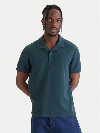 Calvin Klein Jeans Poloshirt Easy Micro Waffle LV04RF205G Gr&uuml;n Regular Fit