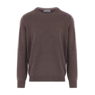 Brunello Cucinelli Strickpullover Girocollo Stil - - Knitwear - Herren - Braun - 2XL