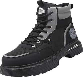 Generic Chaussures d&eacute;t&eacute; en toile pour homme - Respirantes - L&eacute;g&egrave;res - Confortables - D&eacute;contract&eacute;es - Taille 11, Noir, 41 1/3 EU