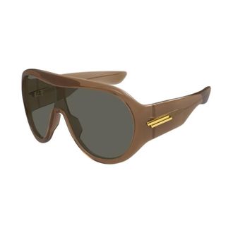 Bottega Veneta unisex, Accessoires, Brun, Taille: ONE Size Lunettes de soleil Shield