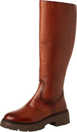 Marco Tozzi Marco Tozzi Damen Stiefel aus Leder mit Rei&szlig;verschluss, Braun (Cognac), 42 EU