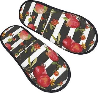Generic Motif De Fruit De Grenade Rouge Pantoufles Plates Pantoufle Chauds Slippers Pour Unisex Extérieur Homme L