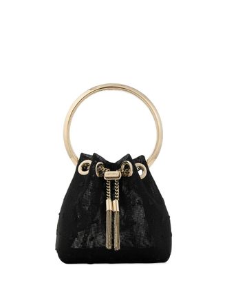 Jimmy Choo London mini sac à bandoulière Bon Bon - Noir