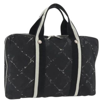 Chanel Pre-owned Vintage Nylon Hand Bag - - Pre-owned - Damen - Schwarzk - ONE SIZE