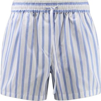 Dolce & Gabbana Femme, V&ecirc;tements de nuit et de d&eacute;tente, Multicolore, Taille: 34 FR Short ray&eacute; en popeline