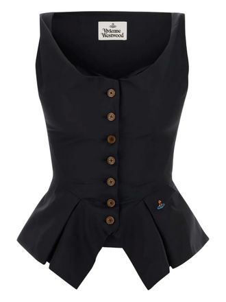 Vivienne Westwood Monday Pullunder mit Knopfdetail - Schwarz