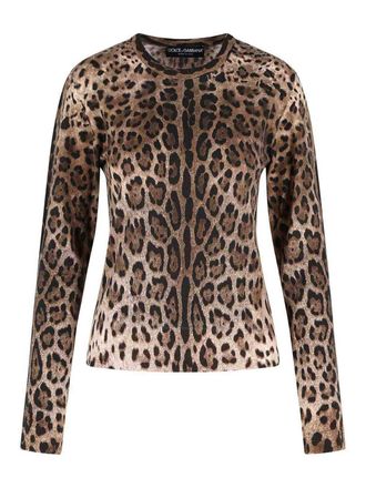 Dolce & Gabbana Rundhalspullover - Braun
