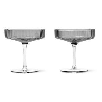Ferm Living Coupes &agrave; champagne Ripple - Set de 2 Ferm Living