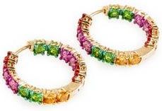 Yvonne Léon Boucle doreilles créoles en or jaune