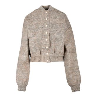 Sportmax Femme, Pulls, Beige, Taille: 40 FR Edda Cardigan Clip