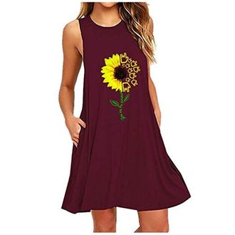 Generic Robe de nuit pour femme - Grandes tailles - Pyjama en coton - Long sous-v&ecirc;tement d&eacute;t&eacute; - Maison - Sous-v&ecirc;tement l&eacute;ger - Chemise de nuit - Robe d&eacute;bardeu