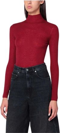 6397 Femme, Pulls, Rouge, Taille: 40 FR Maglia Dolcevita
