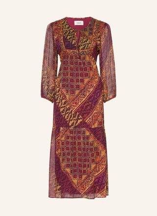 BA&SH Ba&Sh Kleid Oria Mit R&uuml;schen rot