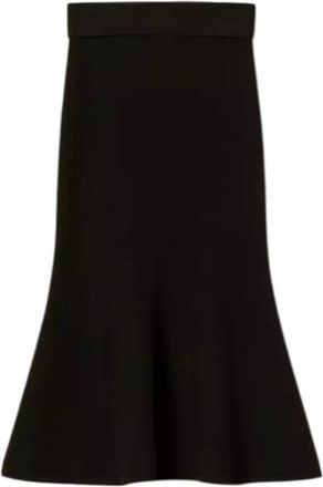 Twinset Femme, Jupes, Noir, Taille: 36 FR Longuette Knit Skirt with Godet