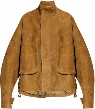 The Attico Blouson En Cuir - Beige