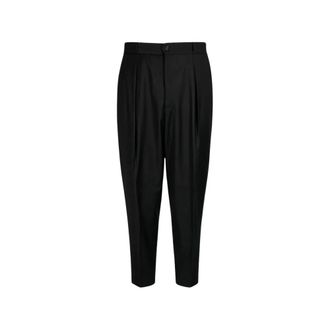 Manuel Ritz Anzughose aus Wollmischung mit Falten - - Trousers - Herren - Schwarzk - L