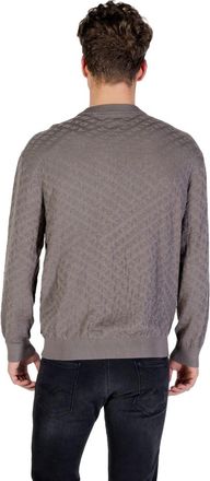 A|X Armani Exchange Textured Crewneck Sweatshirt - Gray