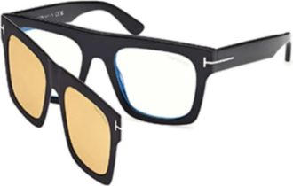 Tom Ford Square Optical Frame - - Accessories - unisex - Schwarzk - 53 MM
