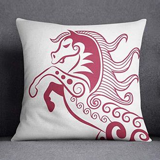 Bonamaison Le Jardin du Lin Zierkissenhüllen, Mehrfarbig, 45x45