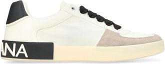 Dolce & Gabbana Low-Top Sneakers mit Kontrast-Ferse und Logo-Detail - - Shoes - Herren - Mehrfarbig - 41 EU