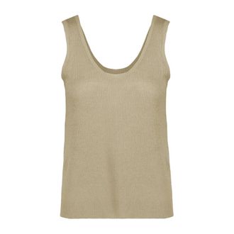 Bomboogie Femme, Tops, Vert, Taille: 44 FR Linen top