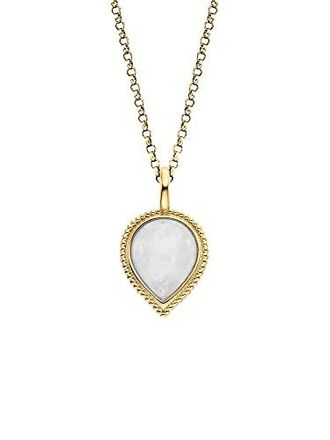 Engelsrufer Collier Femme Argent 925 Pierre de Lune 32020119, 42 cm, Argent sterling, Zircone cubique