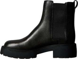 Calvin Klein Bottines Chelsea Femme Boots Chunky en Cuir, Noir (Black), 36